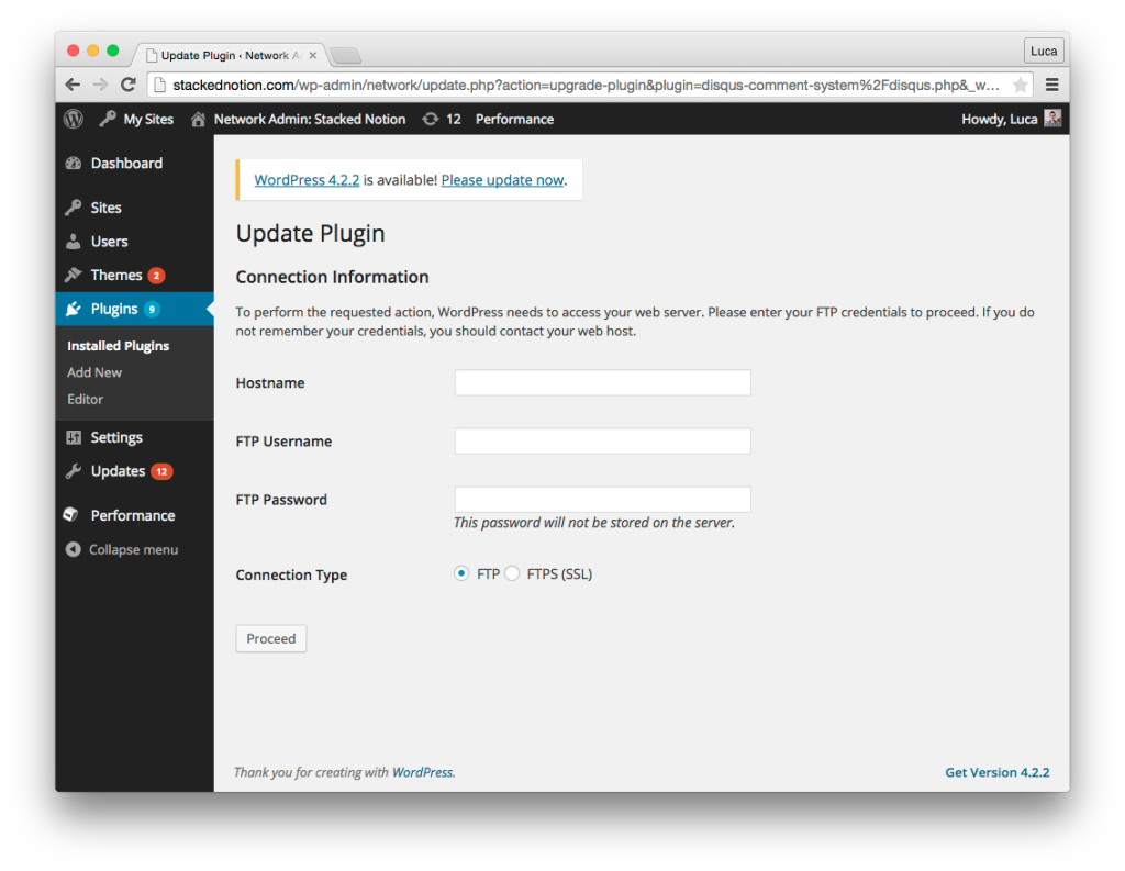 WordPress permission issues WordPress permission issues